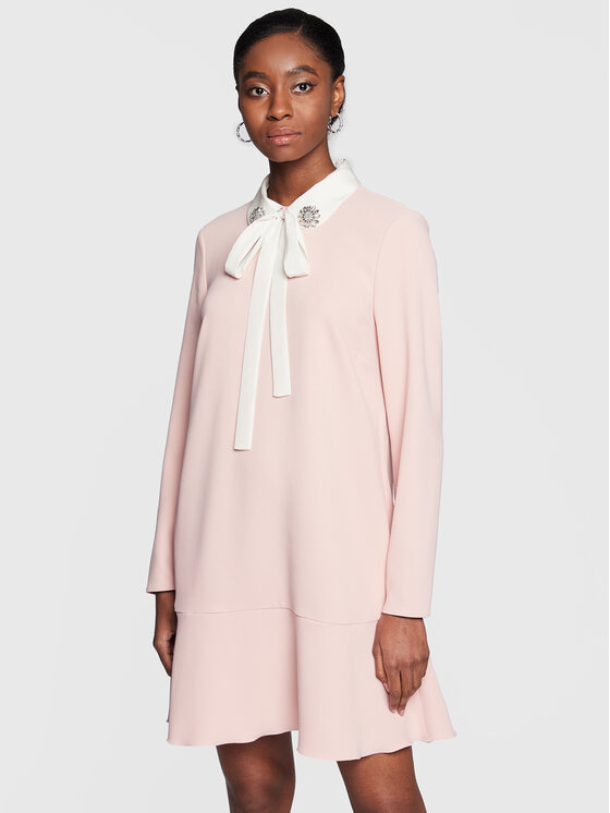 Red Valentino Sukienka koktajlowa 1R0VAGF53TG Różowy Regular Fit ...