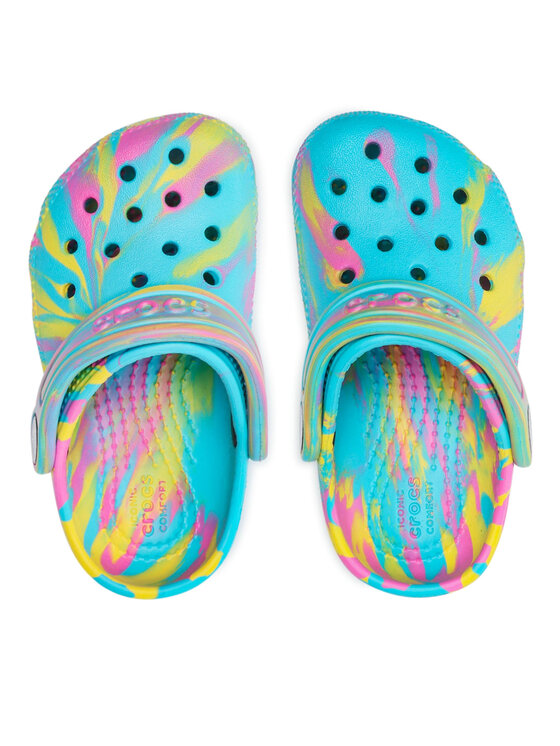 Crocs Iešļūcenes Classic Marbled Clog T 206838 Zils | Modivo.lv