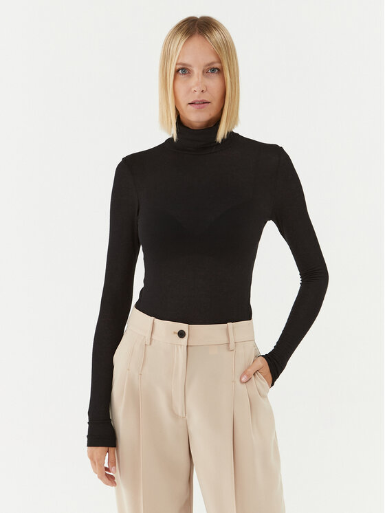 Bruuns Bazaar Rolák Angela BBW1070N Černá Slim Fit | Modivo.cz