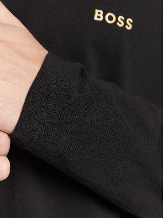 Boss Longsleeve Mix&Match 50480541 Czarny Regular Fit | Modivo.pl