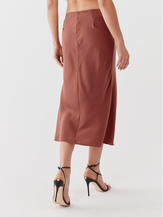 Glamorous Fustă midi CK5462 Roșu Regular Fit | Modivo.ro