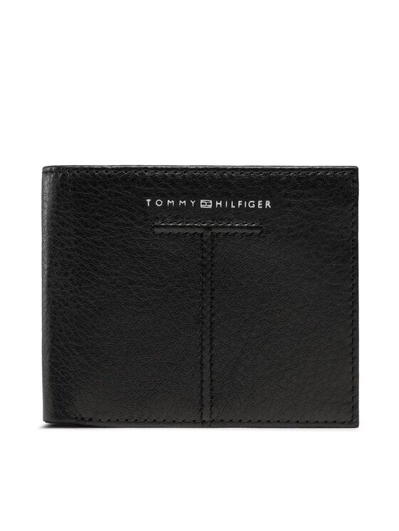 Tommy Hilfiger Портфейл Th Central Cc Flap And Coin AM0AM10612 Черен ...