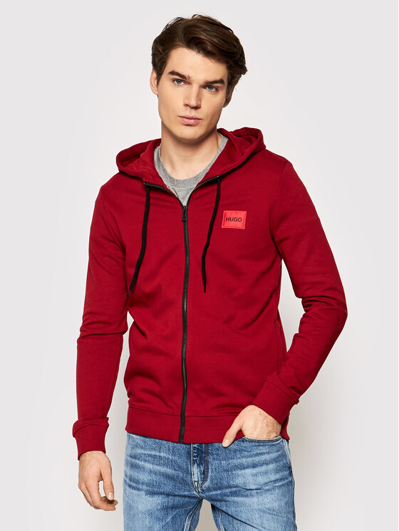 Hugo Bluza Daple212 50447972 Czerwony Regular Fit | Modivo.pl