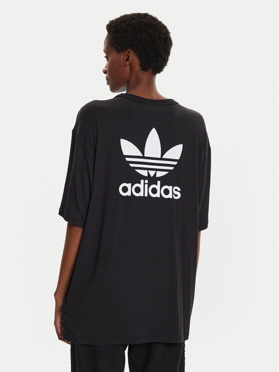 adidas Tricou adicolor Trefoil IU2408 Negru Loose Fit | Modivo.ro
