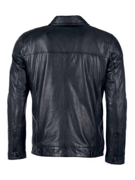 Mustang Шкіряна куртка BIKER JACKET Чорний Regular Fit | Modivo.ua