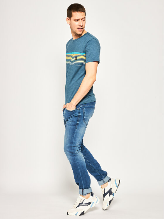 Quiksilver Футболка Slab Pocket EQYZT05793 Голубий Regular Fit | Modivo.ua