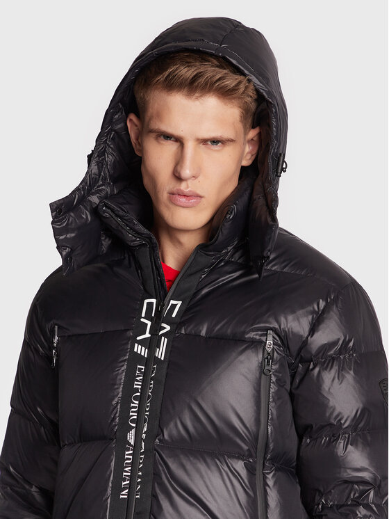 EA7 Emporio Armani Kurtka puchowa 6LPB01 PNR4Z 1200 Czarny Regular Fit | Modivo.pl
