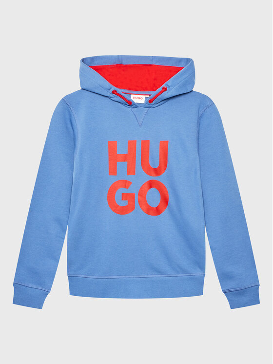 Hugo Bluza G25116 D Niebieski Regular Fit | Modivo.pl