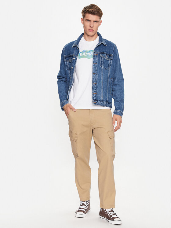 Levi's® T-Shirt Graphic Crewneck 22491-1412 Biały Regular Fit | Modivo.pl