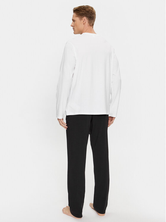 KARL LAGERFELD Pyžamo Ikonik 2.0 Long Slv Pj Set 230M2105 Bílá Regular ...