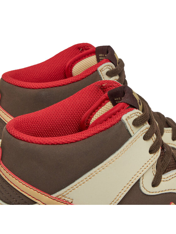 Nike Sneakersy Dunk Hi Retro Se FB8892-200 Brązowy | Modivo.pl