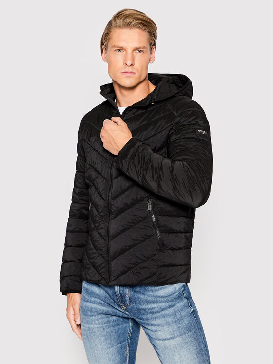 Guess Geacă M2YL15 WEQP0 Negru Regular Fit | Modivo.ro