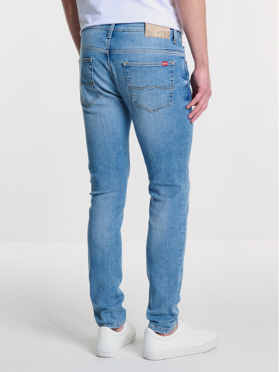 BIG STAR Jeansy DERIC Niebieski Skinny Fit | Modivo.pl