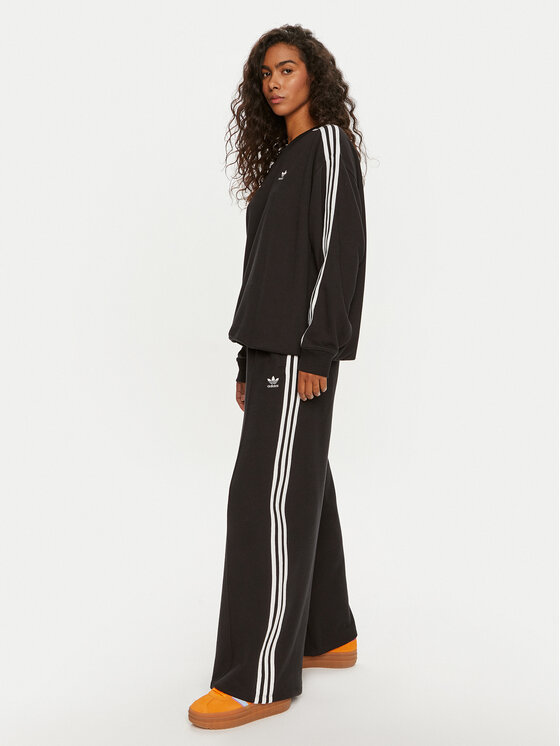 adidas Spodnie dresowe 3-Stripes IY7255 Czarny Loose Fit | Modivo.pl
