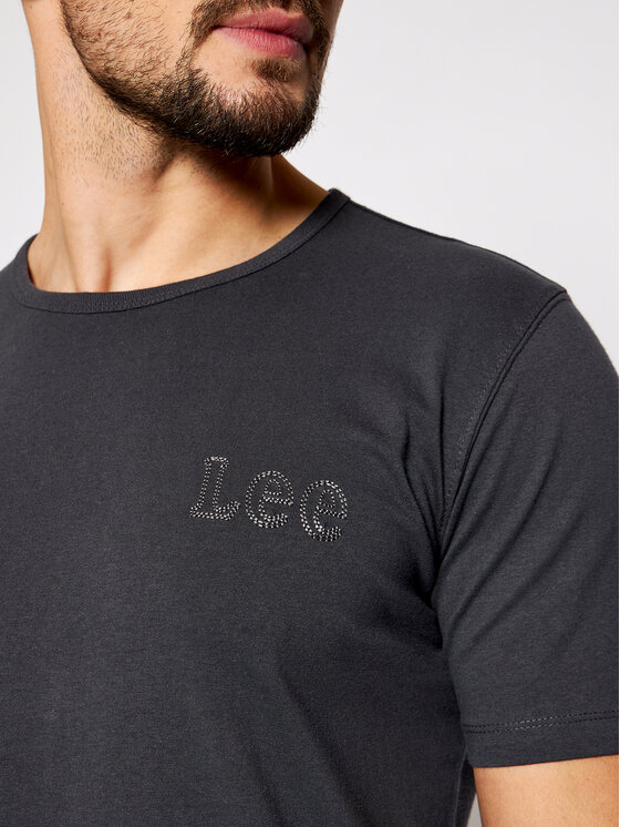 Lee Tričko Embro Logo L61ZFEON 112114120 Sivá Regular Fit | Modivo.sk