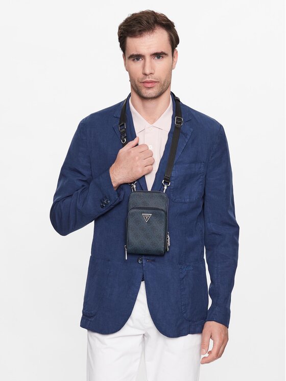 Guess Плоска сумка Vezzola Smart HMEVZL P3257 Cиній | Modivo.ua