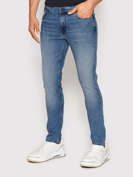 KARL LAGERFELD Blugi 5-Pocket 265801 521833 Albastru Slim Fit | Modivo.ro