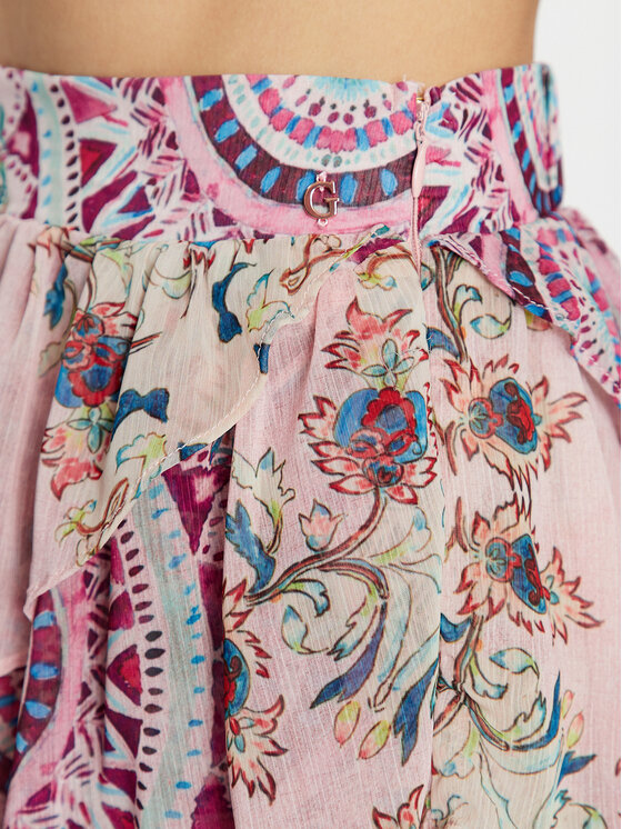 Guess Fustă mini Nancy W3BD97 WDW52 Colorat Regular Fit | Modivo.ro