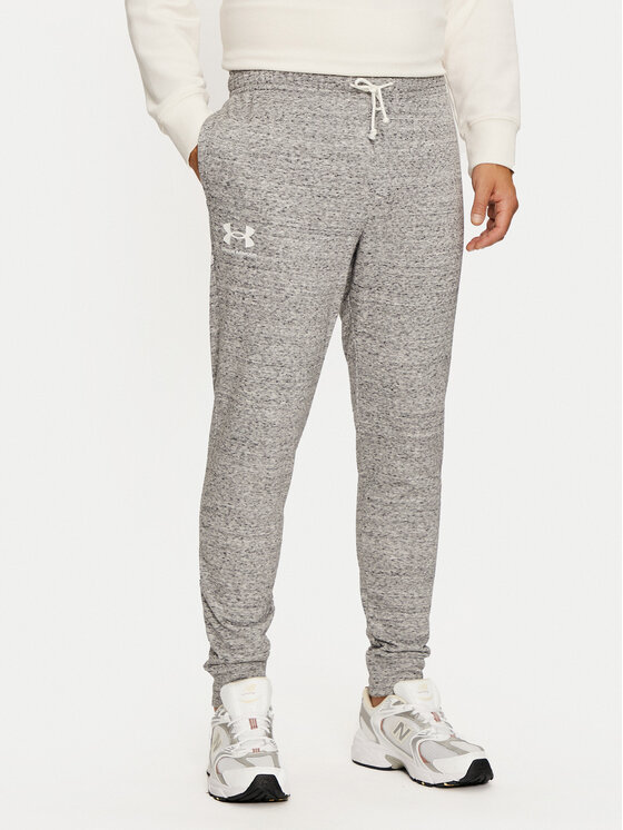 Under Armour Teplákové kalhoty Ua Rival Terry Jogger 1380843 Šedá Fitted Fit | Modivo.cz