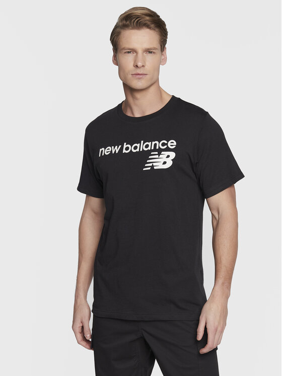 New Balance Marškinėliai Classic Core Logo MT03905 Juoda Athletic Fit ...