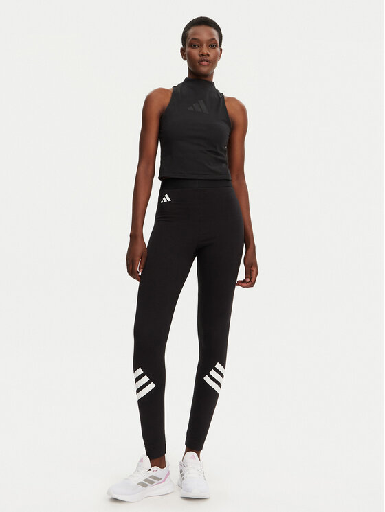 adidas Legginsy Future Icons 3-Stripes JE0215 Czarny Slim Fit | Modivo.pl