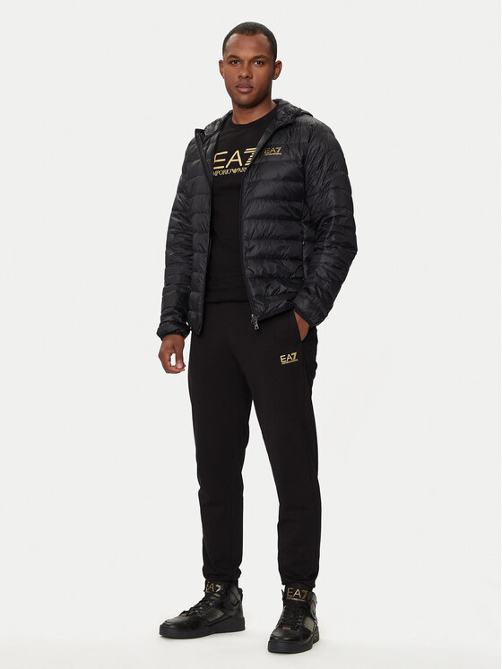 EA7 Emporio Armani Kurtka puchowa 8NPB24 PNGPZ 0208 Czarny Regular Fit | Modivo.pl