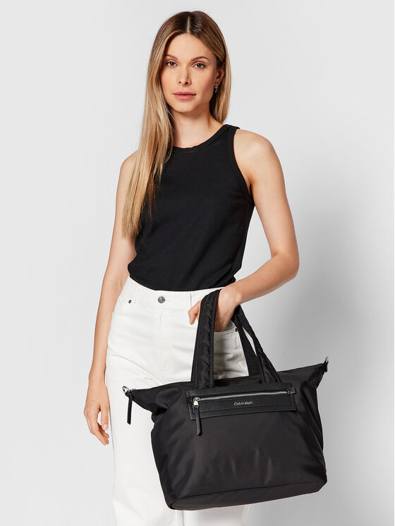 Calvin Klein Handtasche Ck Essential Shopper W K60K609579 Schwarz ...