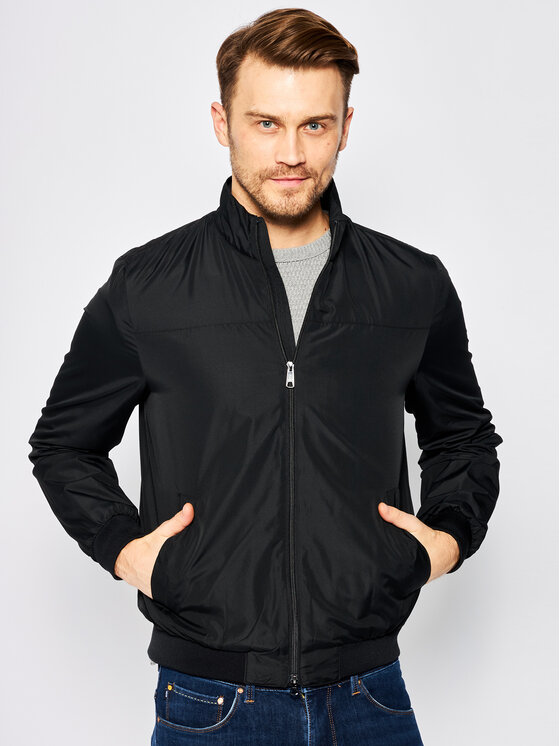 Geox Bomber striukė Jharrod M0220J T2611 F9000 Juoda Regular Fit ...