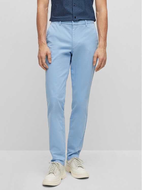 Boss Chinos kelnes Kaito1 50487966 Žydra Slim Fit | Modivo.lt