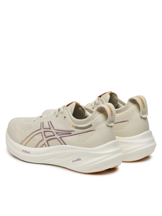 Asics Παπούτσια για Τρέξιμο Gel-Nimbus 26 1012B601 Μπεζ | Modivo.gr
