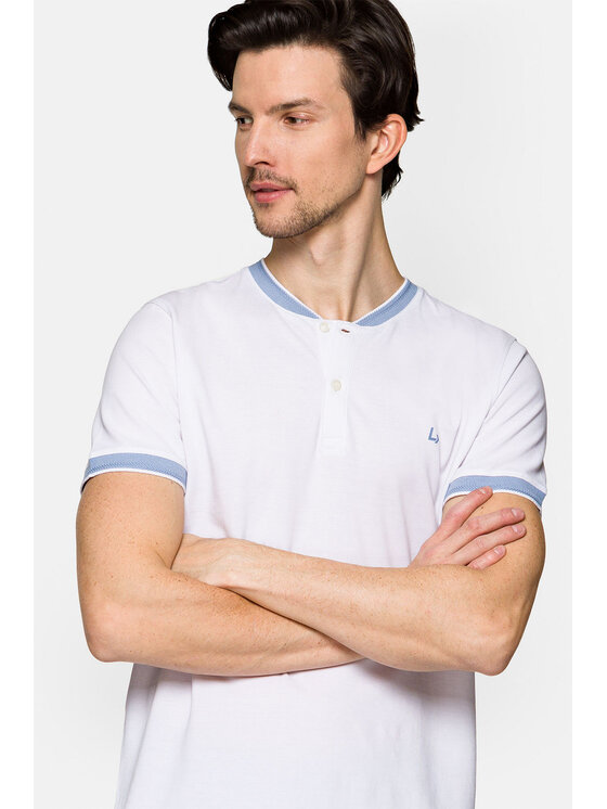 Lancerto Polo Rafael Biały Regular Fit | Modivo.pl