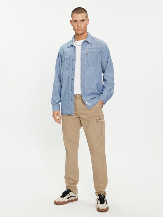 Levi's® Koszula jeansowa Auburn Worker A7224-0001 Niebieski Relaxed Fit ...