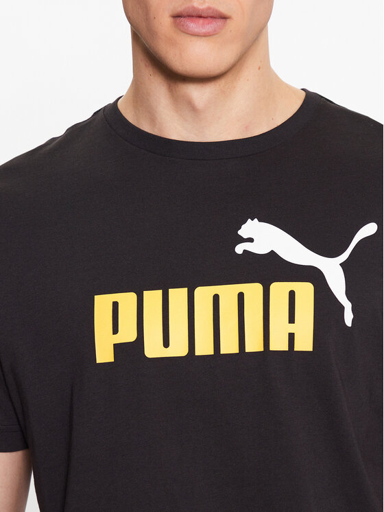 Puma Marškinėliai Essentials+ 2 Col Logo 586759 Juoda Regular Fit ...