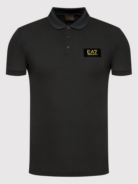 EA7 Emporio Armani Polo 6KPF08 PJ5AZ 1200 Czarny Regular Fit | Modivo.pl