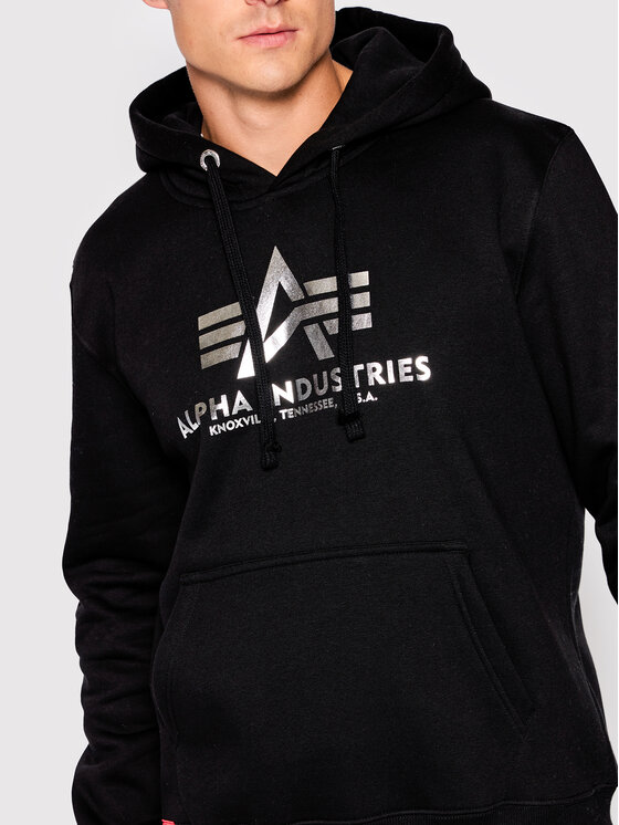 Alpha Industries Μπλούζα Basic 178312FP Μαύρο Regular Fit | Modivo.gr