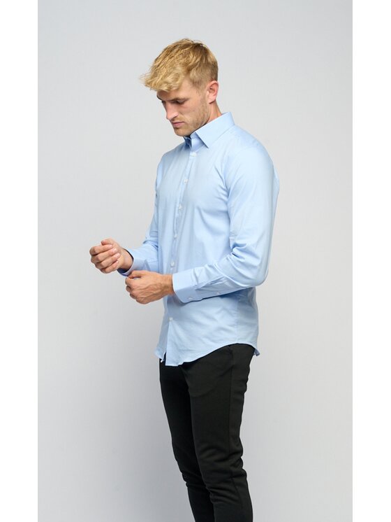 TeeShoppen Koszula 'Perform Collection' Niebieski Regular Fit | Modivo.pl