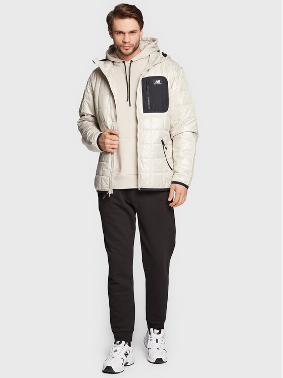 New Balance Geacă din puf MJ23502 Bej Relaxed Fit | Modivo.ro