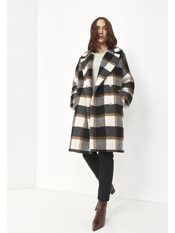 Bubala Płaszcz GITER Kolorowy Loose Fit | Modivo.pl