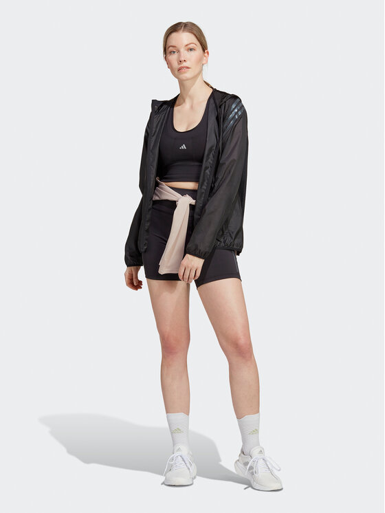 adidas Biustonosz sportowy Medium-Support Running Pocket IC8003 Czarny ...