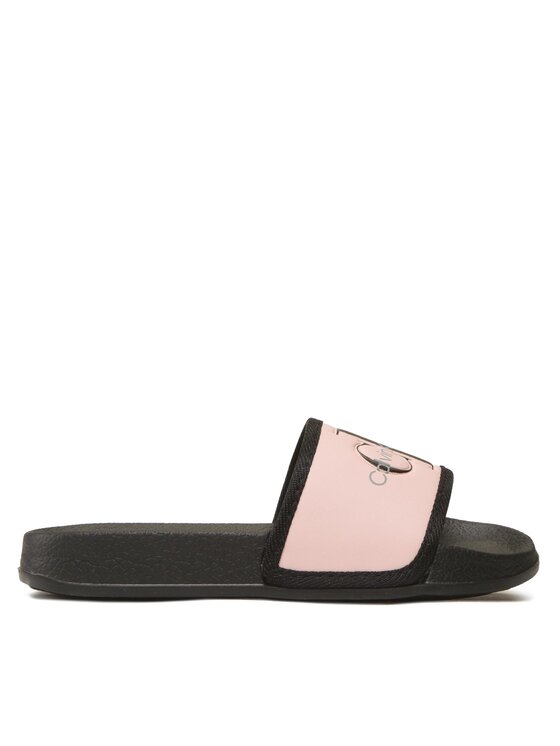 Calvin Klein Jeans Natikače Logo Print Pool Slide V3A0-80528-1172 ...