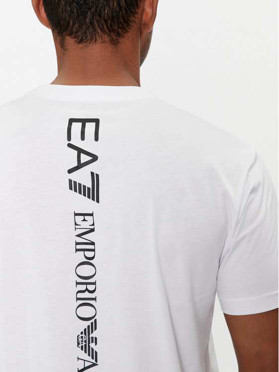 EA7 Emporio Armani T-Shirt 8NPT18 PJ02Z 1100 Biały Regular Fit | Modivo.pl