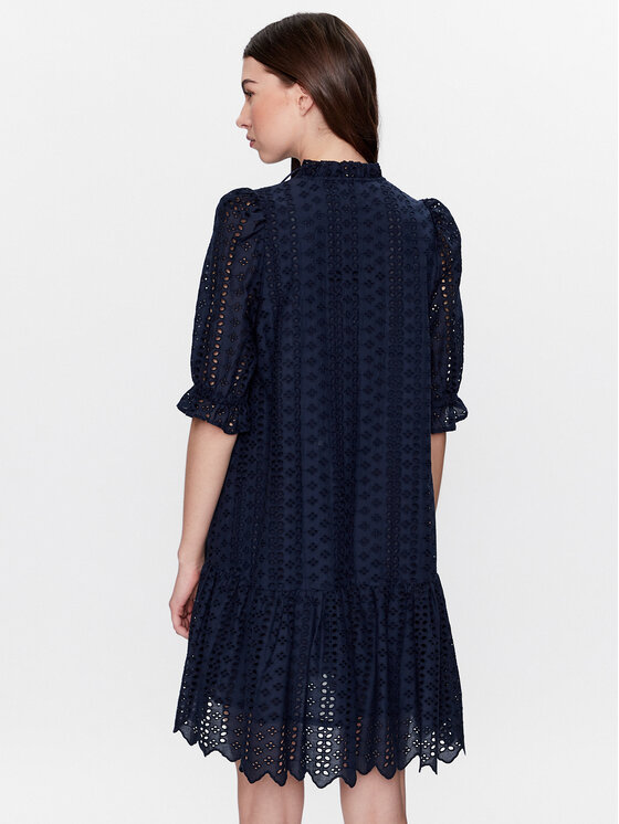 b.young Kleid für den Alltag 20809987 Dunkelblau Regular Fit | Modivo.de