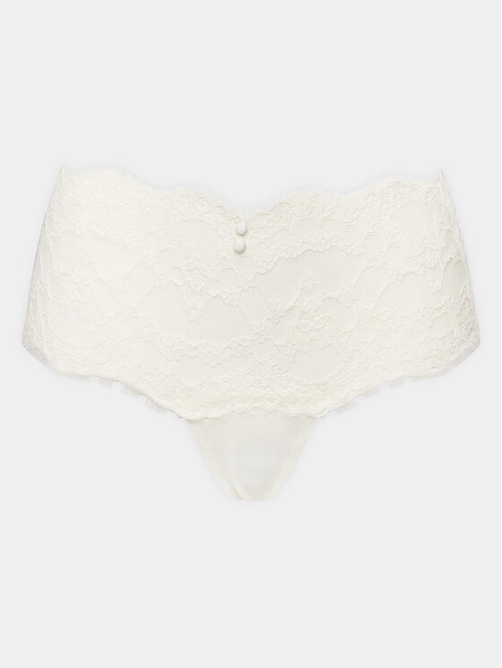Hunkemöller Kalhotky string Daisy 202104 Bílá | Modivo.cz