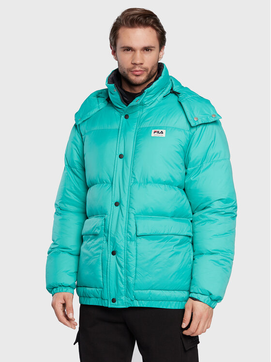 Fila Geacă din puf Tirebolu FAM0143 Verde Oversize | Modivo.ro