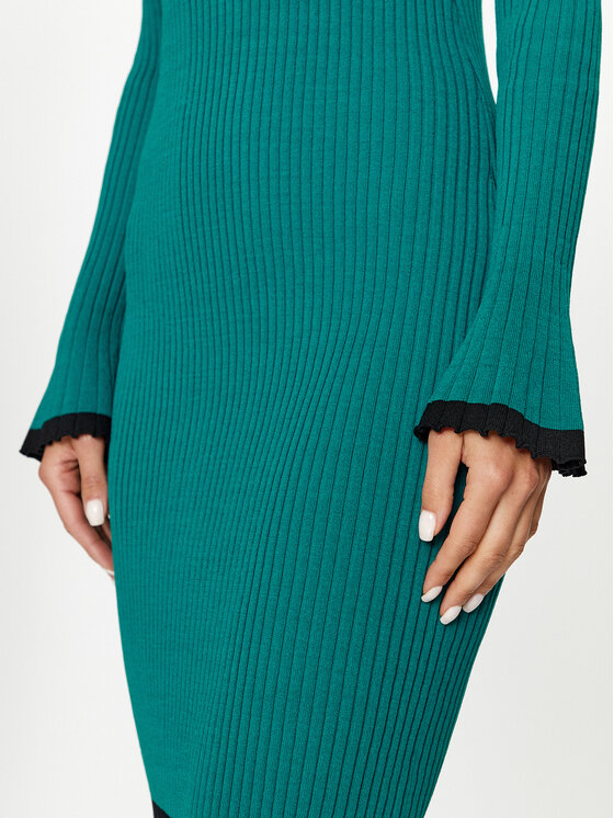 YAS Плетена рокля 26030751 Зелен Regular Fit | Modivo.bg