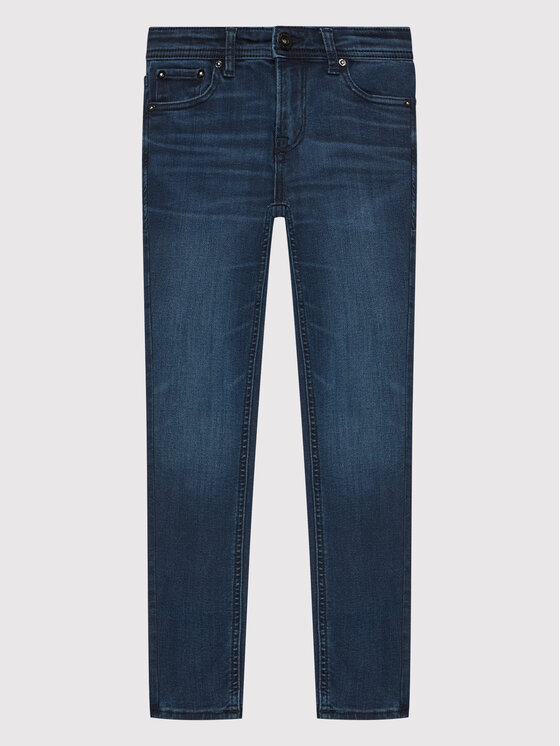 Jack & Jones Junior Jeansy Liam 12178287 Niebieski Skinny Fit | Modivo.pl