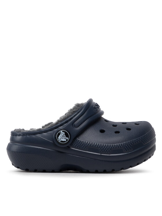 Crocs Pantoletten Classic Lined Clog T 207009 Dunkelblau | Modivo.de