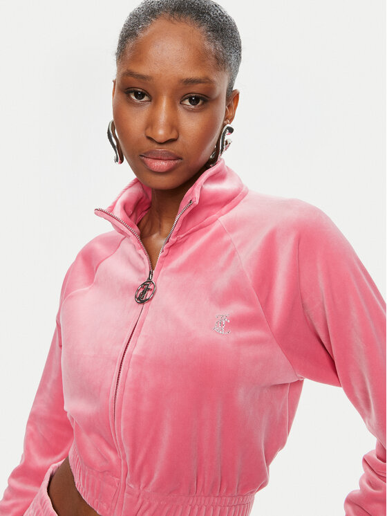Juicy Couture Majica dugih rukava Tasha JCWCT24306 Ružičasta Slim Fit ...