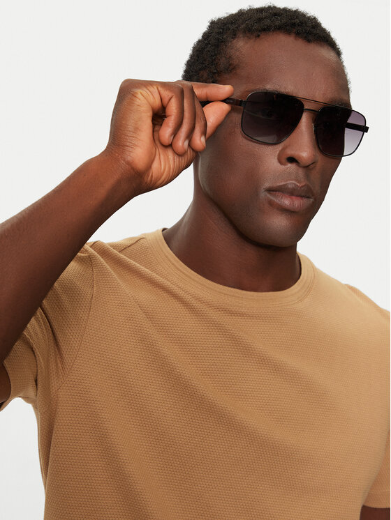 Boss T-Shirt Tiburt 240 50452680 Beżowy Regular Fit | Modivo.pl