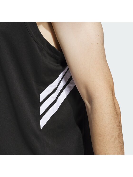 adidas Tank top 139981 Czarny Regular Fit | Modivo.pl